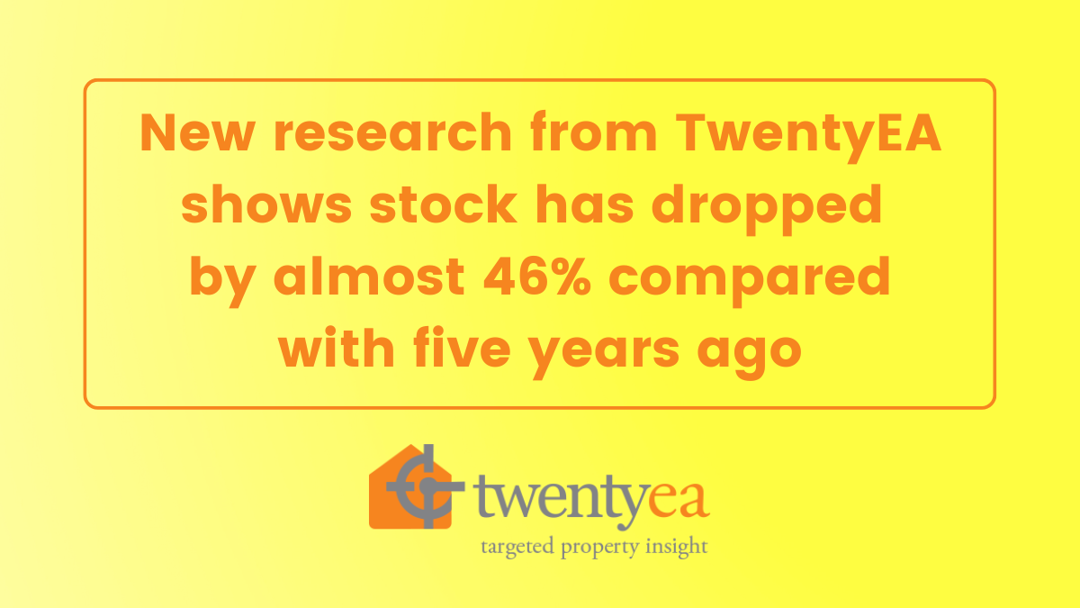 New research from TwentyEA shows stock has dropped by almost 46% ...