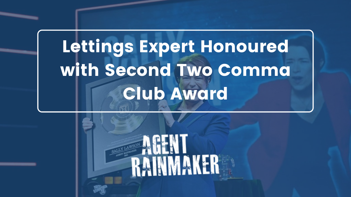 Lettings Expert Honoured with Second Two Comma Club Award | Kerfuffle